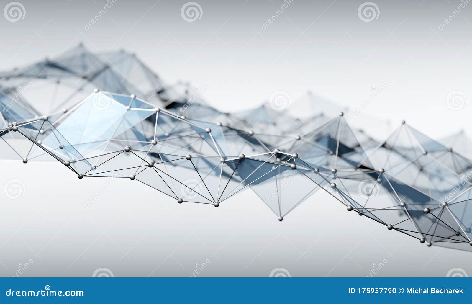 Network and Connection Concept. Plexus Structure Model Stock ...