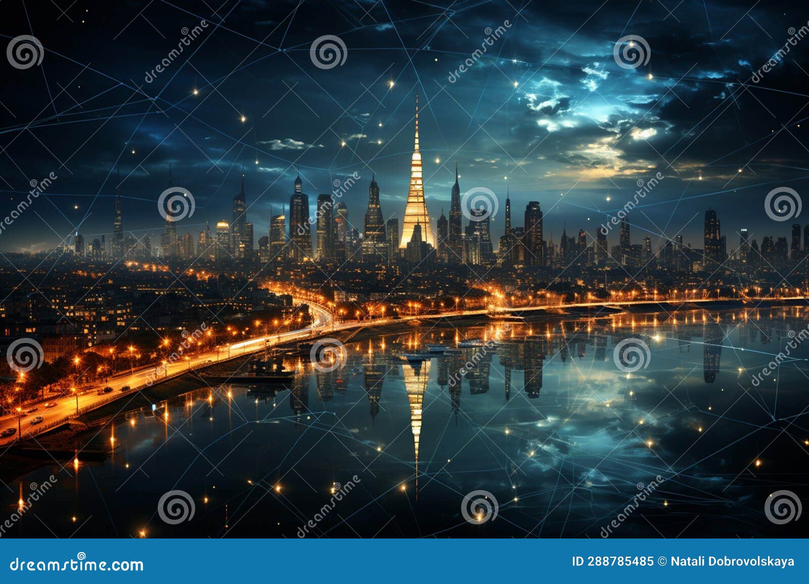 Network Connection Concept,internet Everywhere Stock Illustration ...