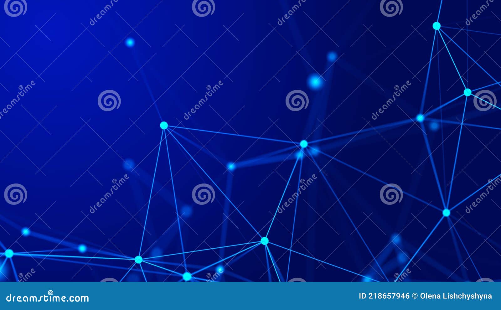 Network Connection Data Structure Information Technology Big Data Visualization 3d Rendering