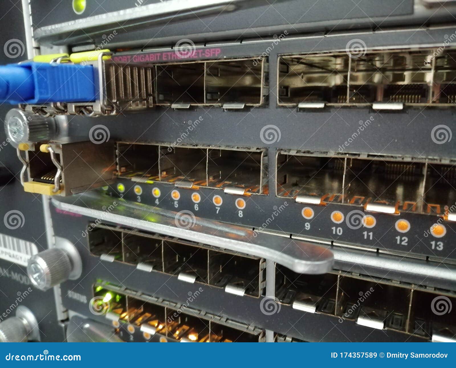 Network Connection Device Fiber Wire Stock Image - Image of speed ...