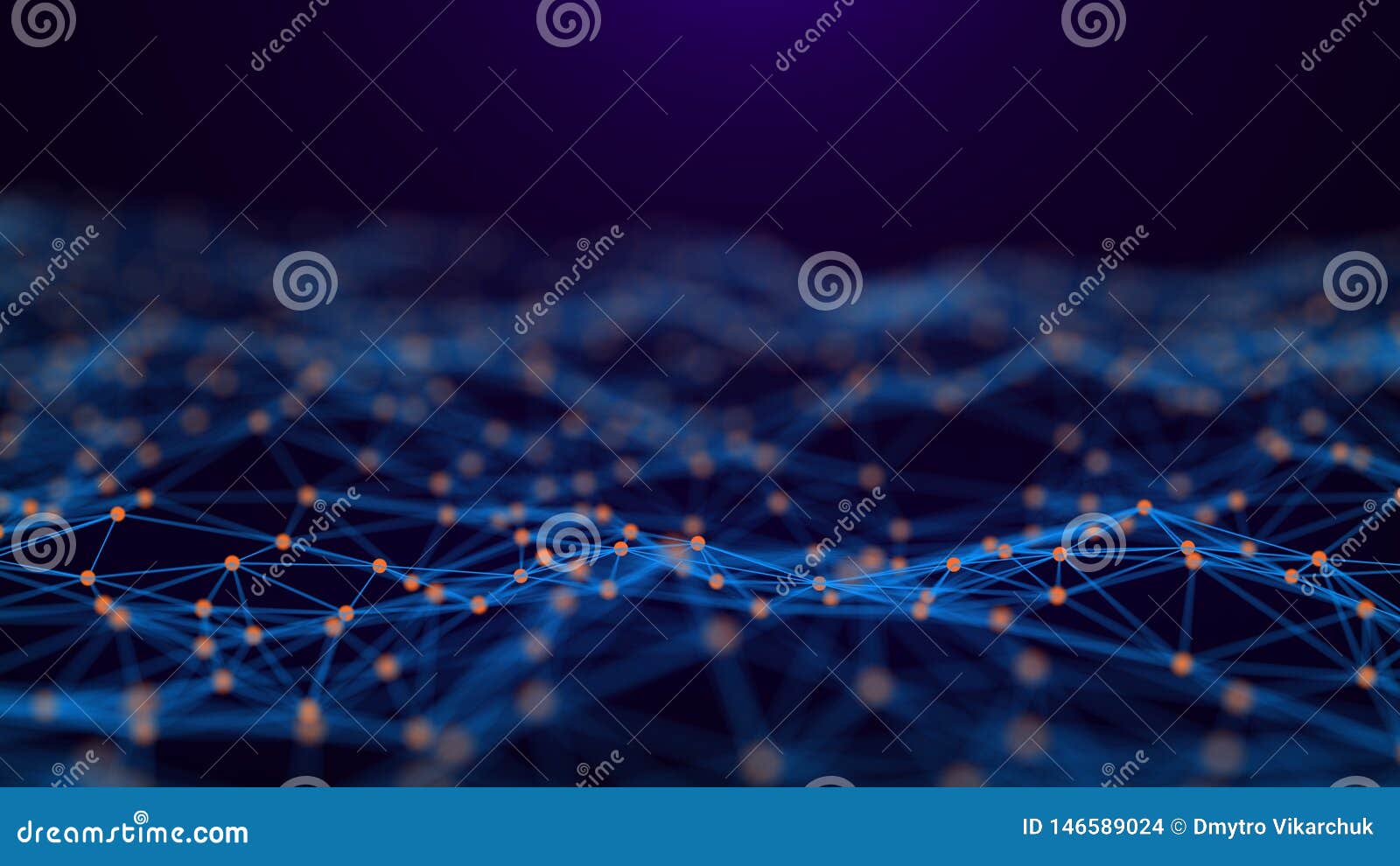 Network Connection Dots and Lines. Technology Background. Plexus. Big Data Background. Green. 3d ...