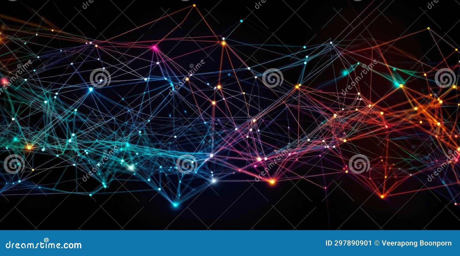 Network Connection Fiber Optic , Abstract Futuristic Network Lines ...