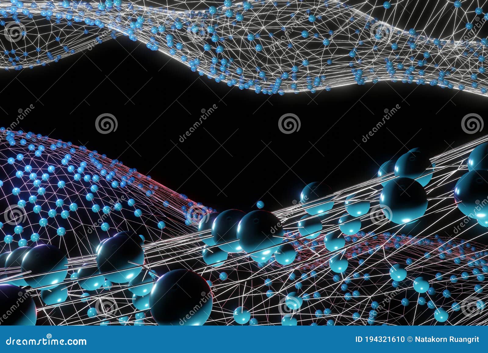 Network Connection Graphic for Big Data of Business Communication Stock ...