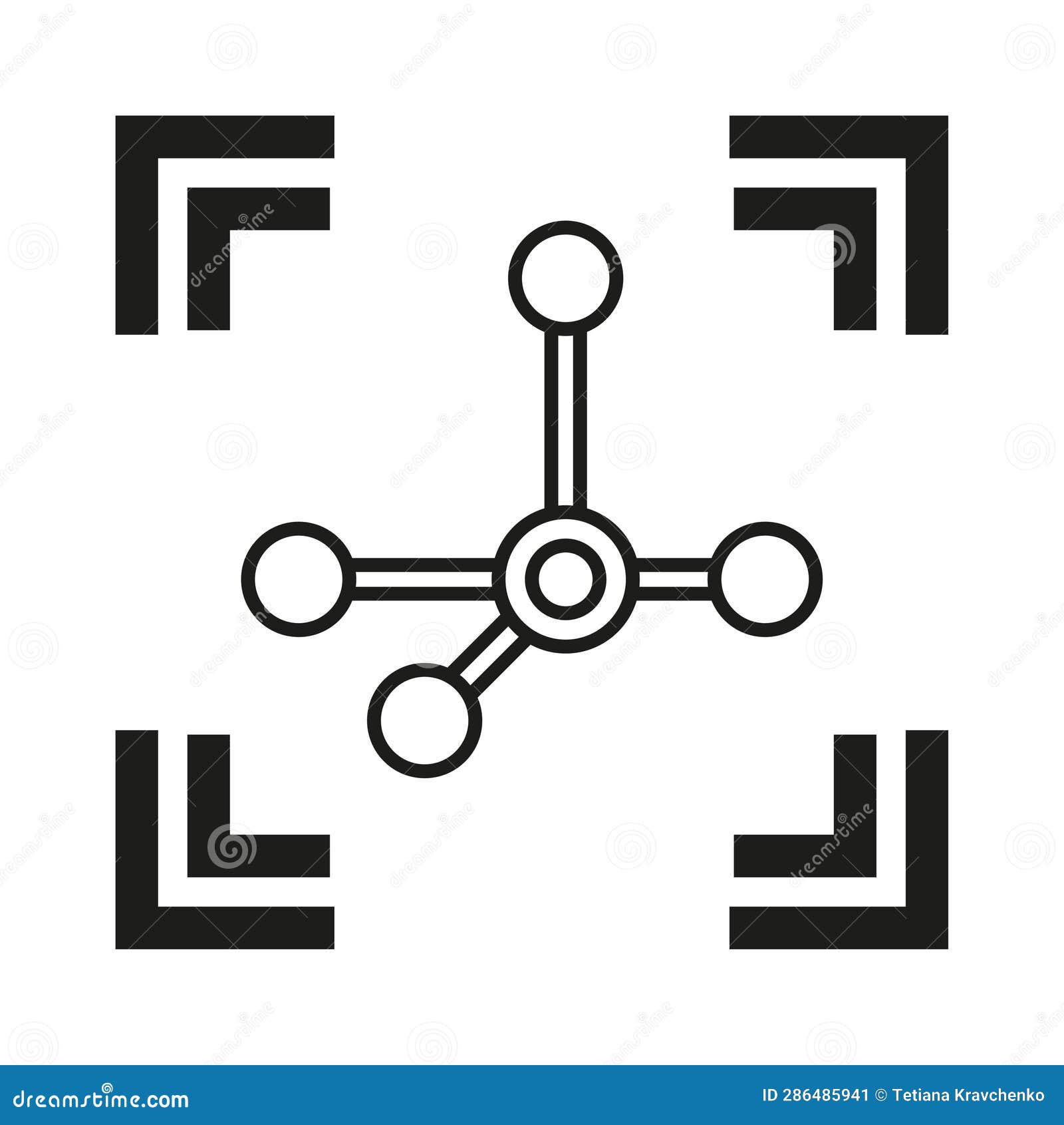 Network Connection Hub. Device Connection. Switch Icon. Vector ...