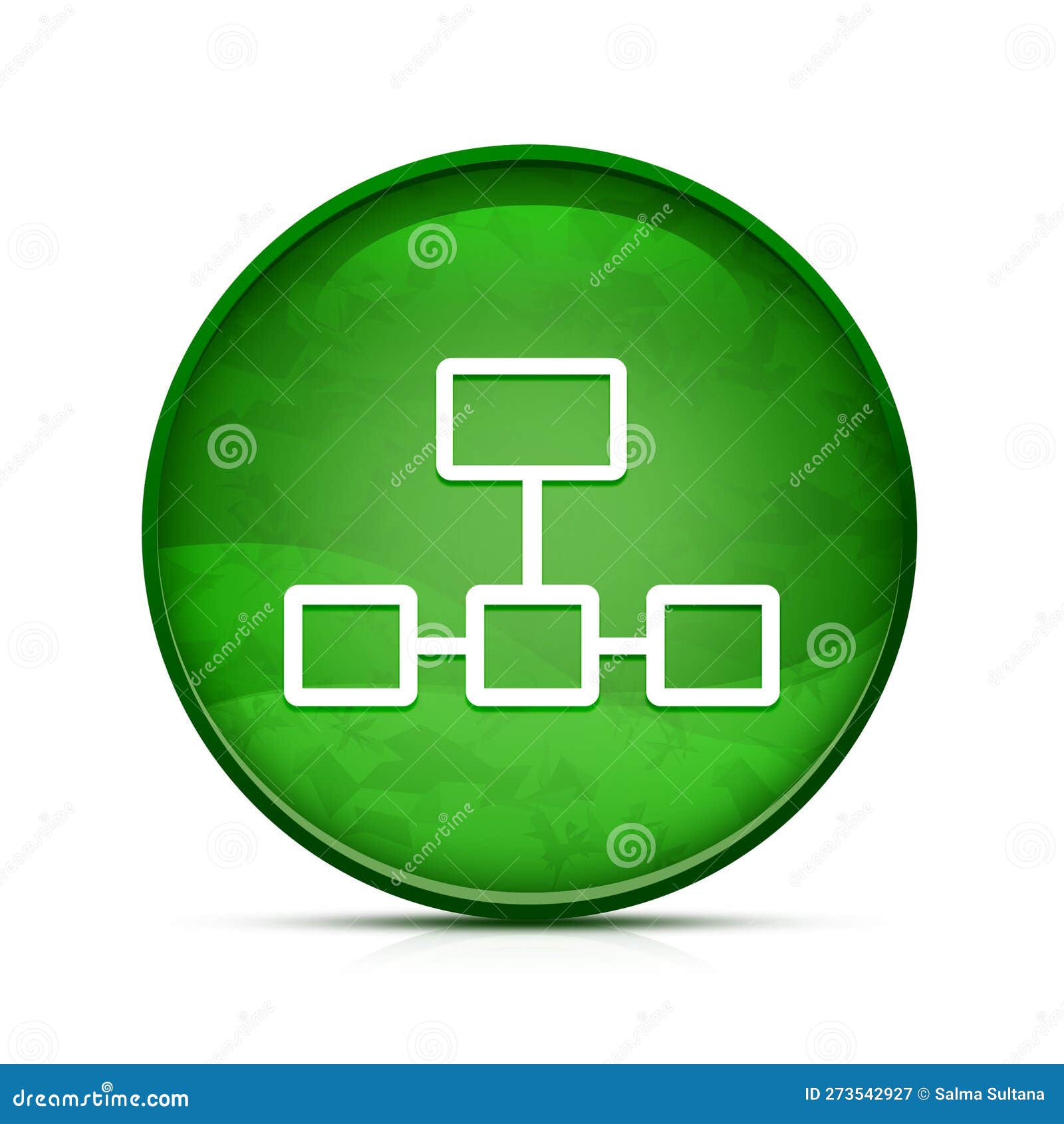 Network Connection Icon on Classy Splash Green Round Button ...