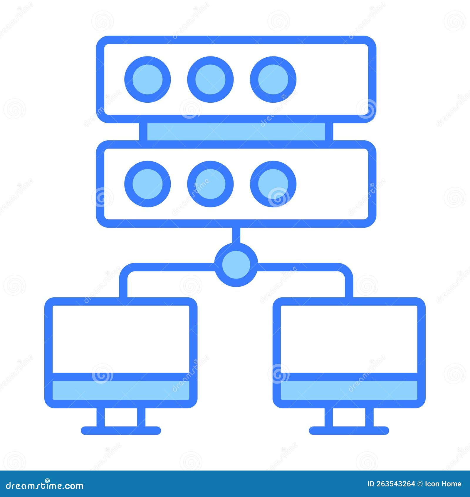 Network Connection Icon Modern Illustration Stock Vector - Illustration ...
