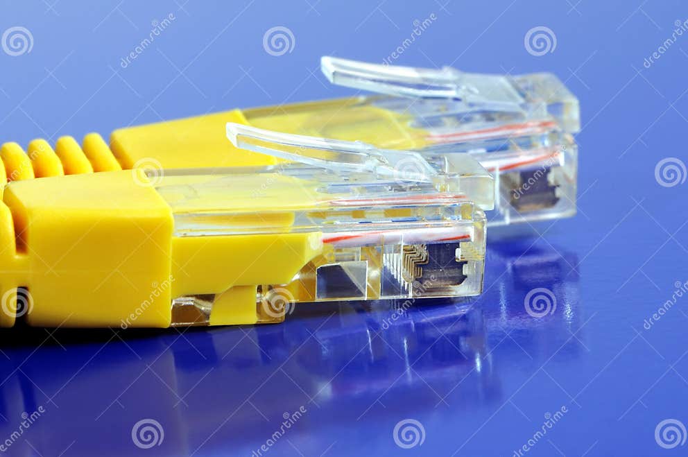 Network connection plug stock image. Image of communications - 18131467