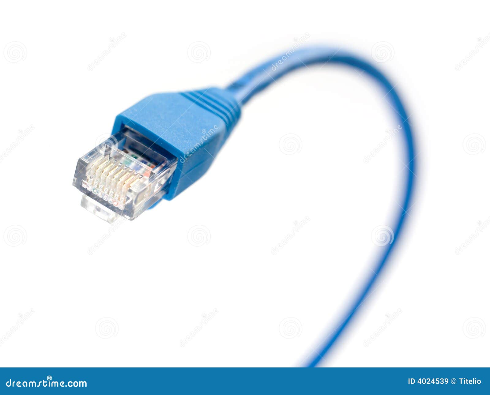 Network Connection Plug RJ-45 Stock Image - Image of computer ...