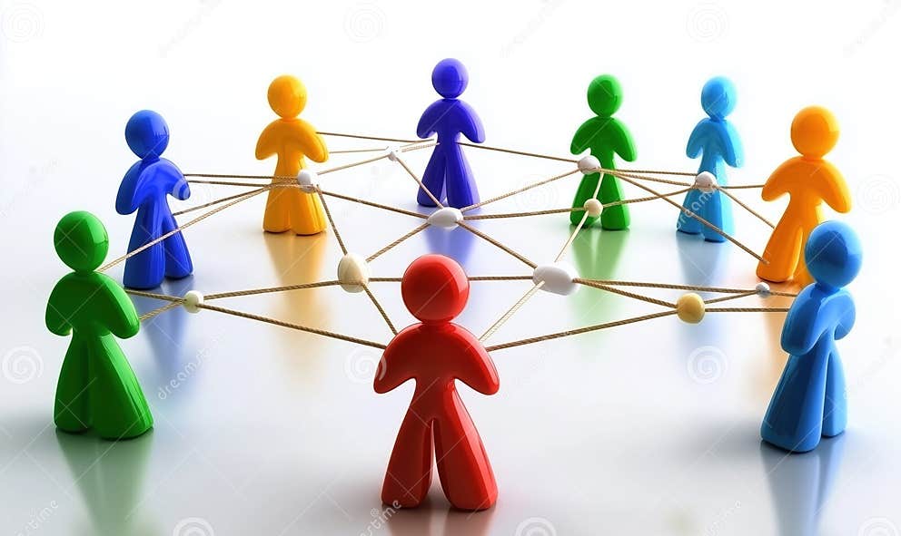 Network Connection Representation with Colorful Figures, Interconnected ...