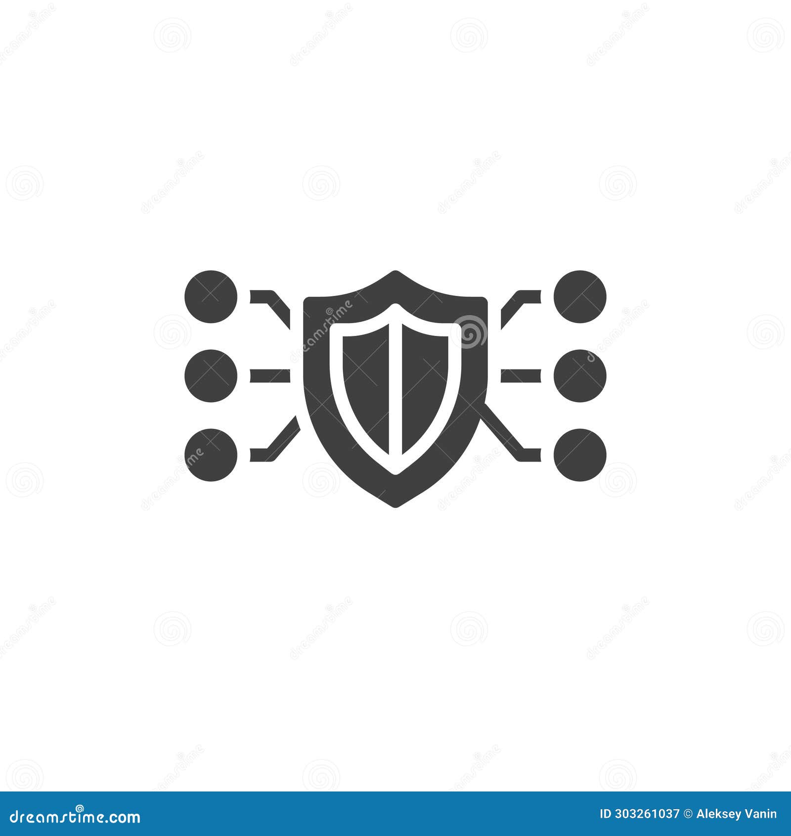 Network Connection Security Vector Icon Stock Vector - Illustration of ...