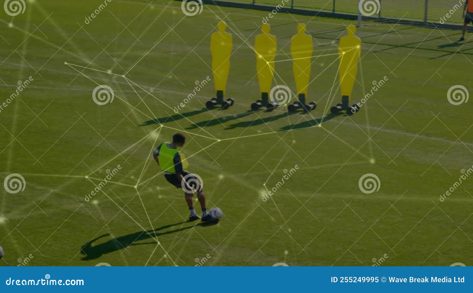 Network Connection with Soccer Team Training Stock Video - Video of ...