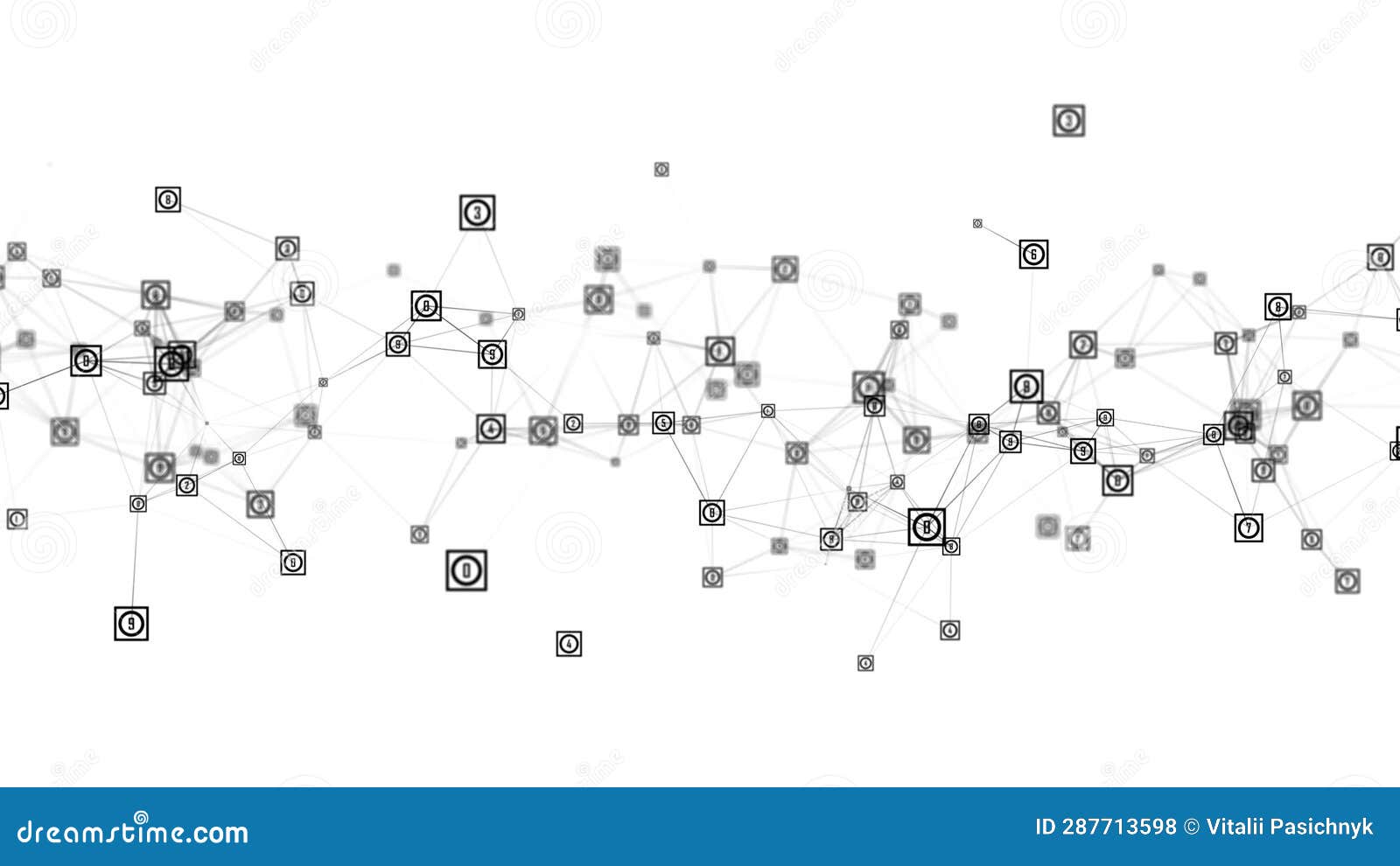 Network Connection Structure. Communication and Web Concept. Big Data ...