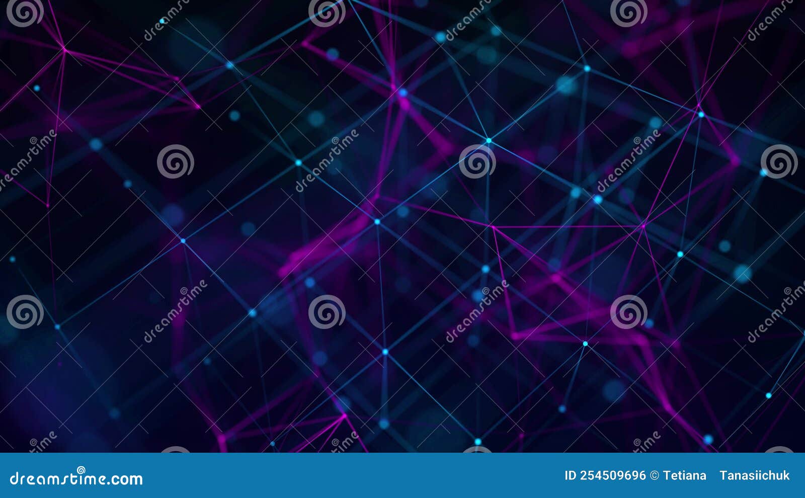 Network Connection Structure. Big Data. Connecting Points and Lines. Abstract Technology ...