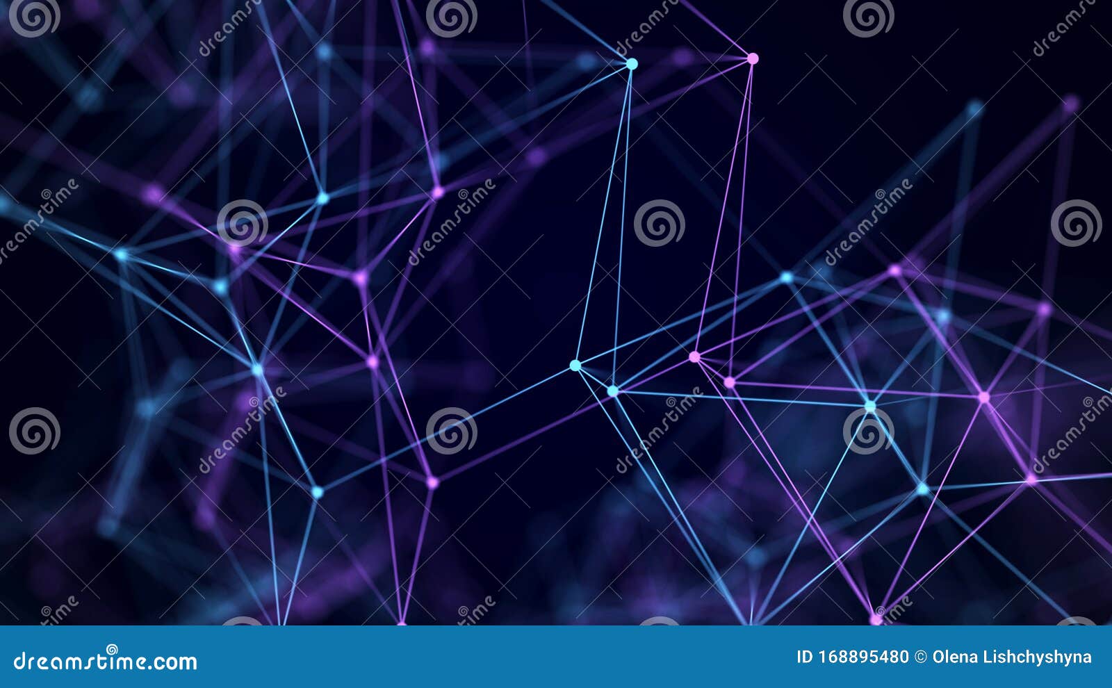 Network Connection Structure. Data Transfer. Abstract Background with Interweaving of Dots and ...