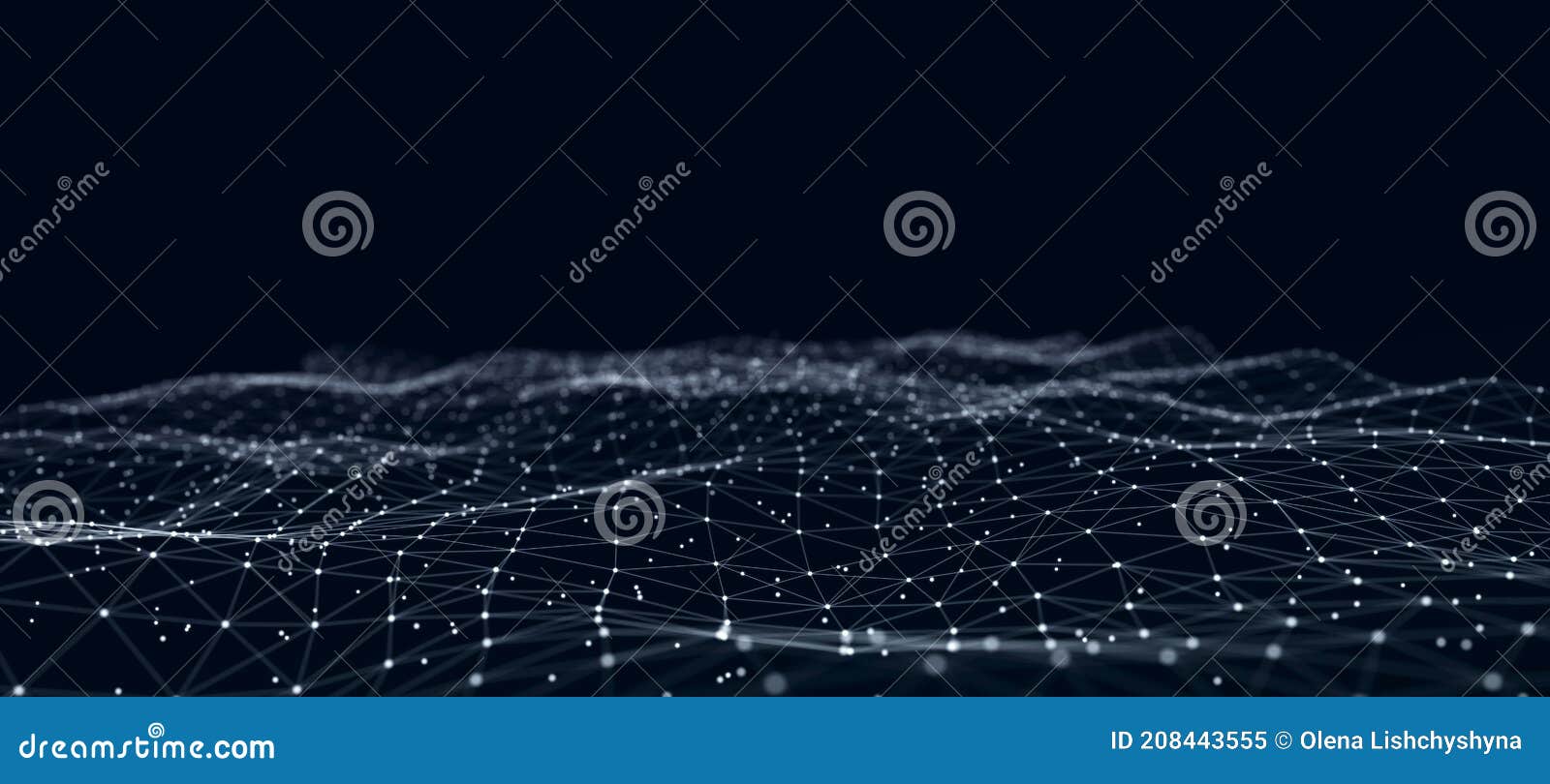 Network Connection Structure. Data Transfer. Abstract Background with Interweaving of Dots and ...