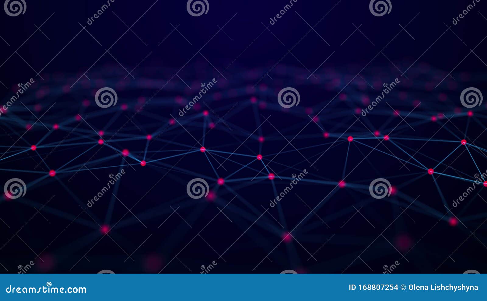 Network Connection Structure. Data Transfer. Abstract Background with Interweaving of Dots and ...