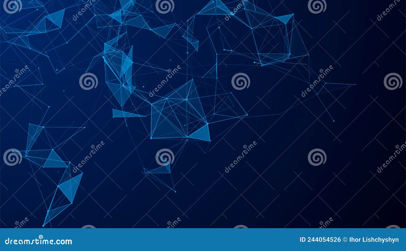 Network Connection Structure. Digital Background with Dots and Lines ...