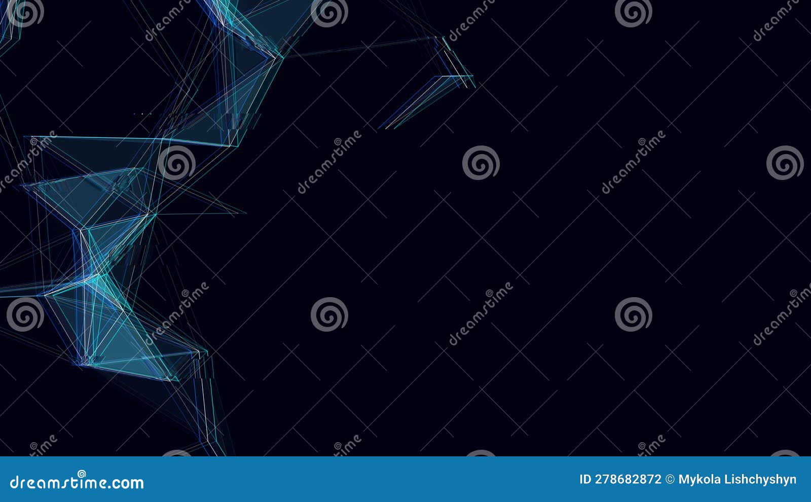 Network Connection Structure. Technology Connect Big Data. Science ...