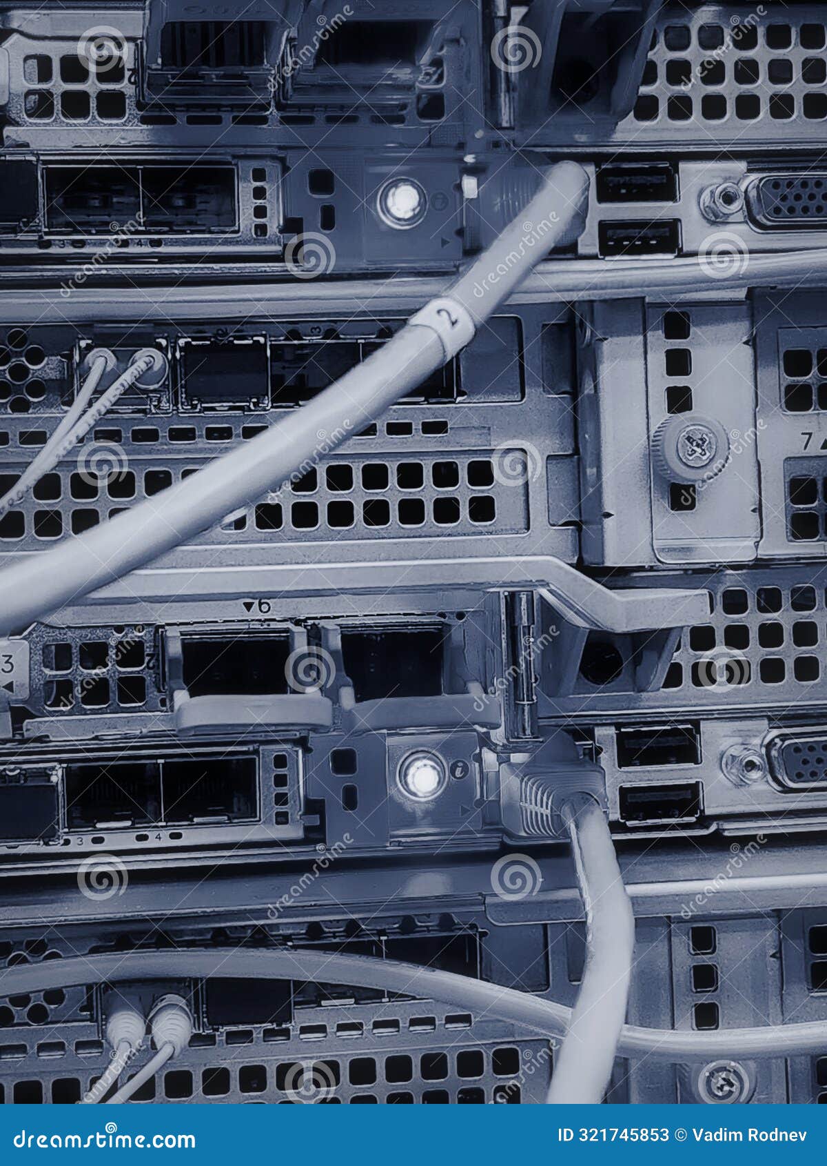 Network Connection Technology with Network Switch Router, Ethernet ...