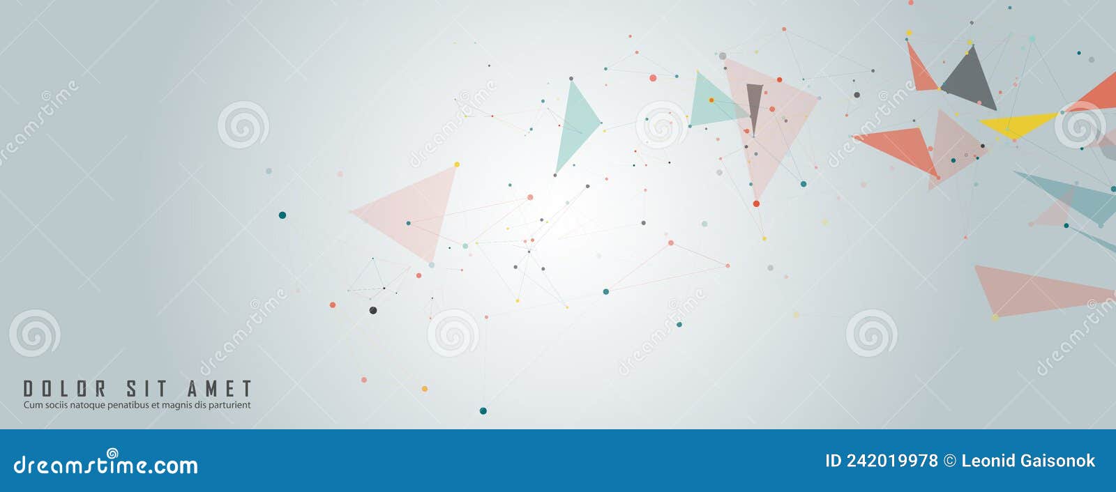 Network Connection Technology. Vector Connect Dots and Lines. Abstract ...