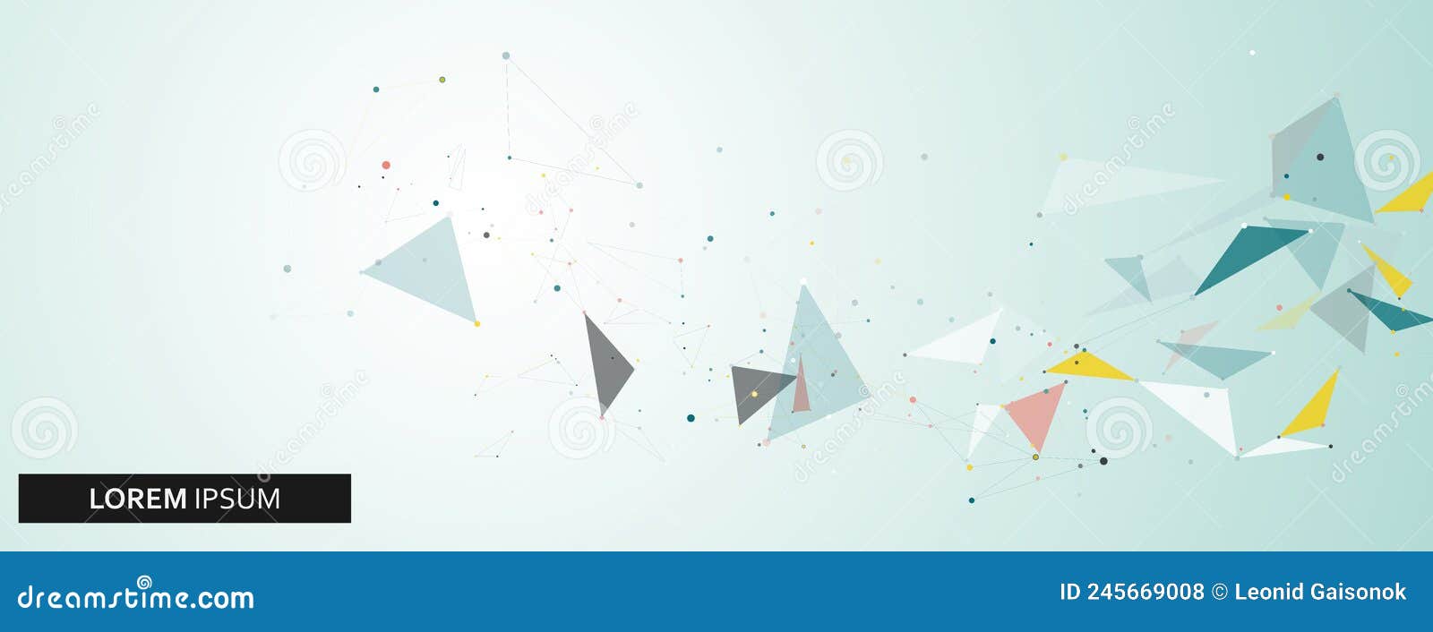 Network Connection Technology. Vector Connect Dots and Lines. Abstract ...