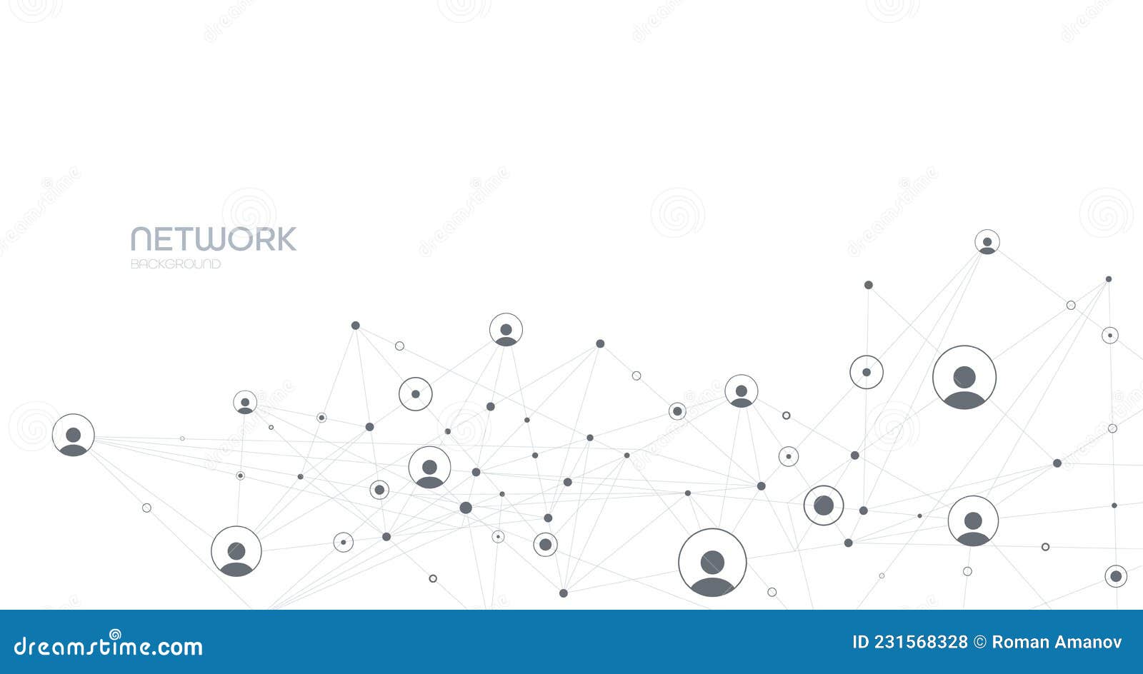 Network Connection Vector Background. Stock Vector - Illustration of ...