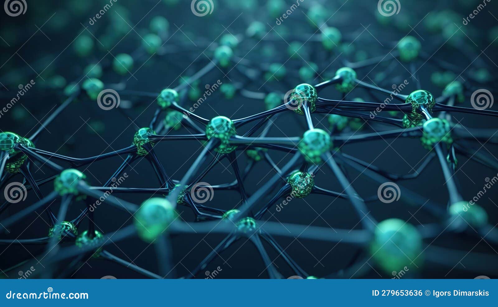 Network Connections Abstract Green Color Background Stock Photo - Image ...