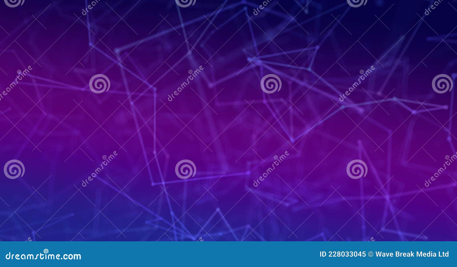 Network of Connections Against Purple Background Stock Illustration ...