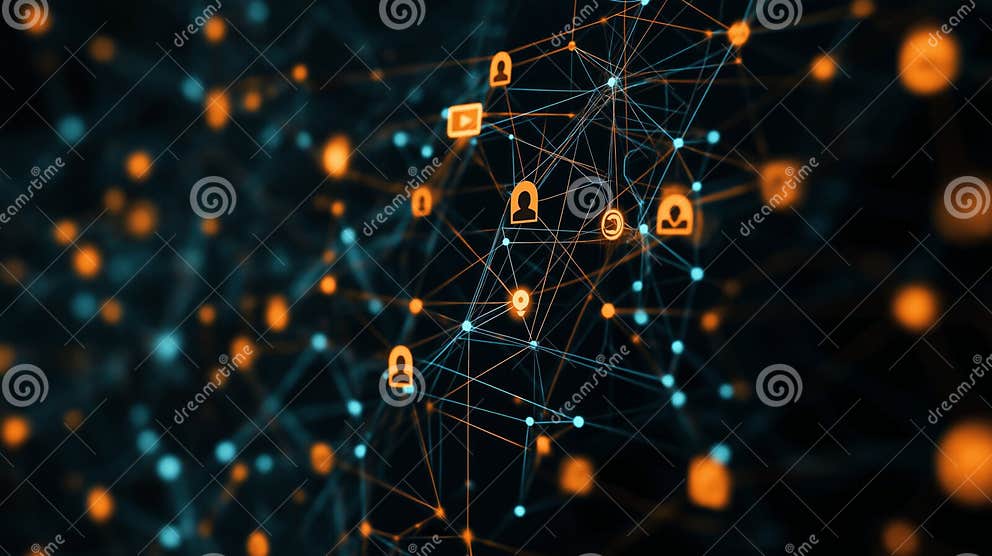 Network Connections with Digital Nodes and Communication Symbols in ...