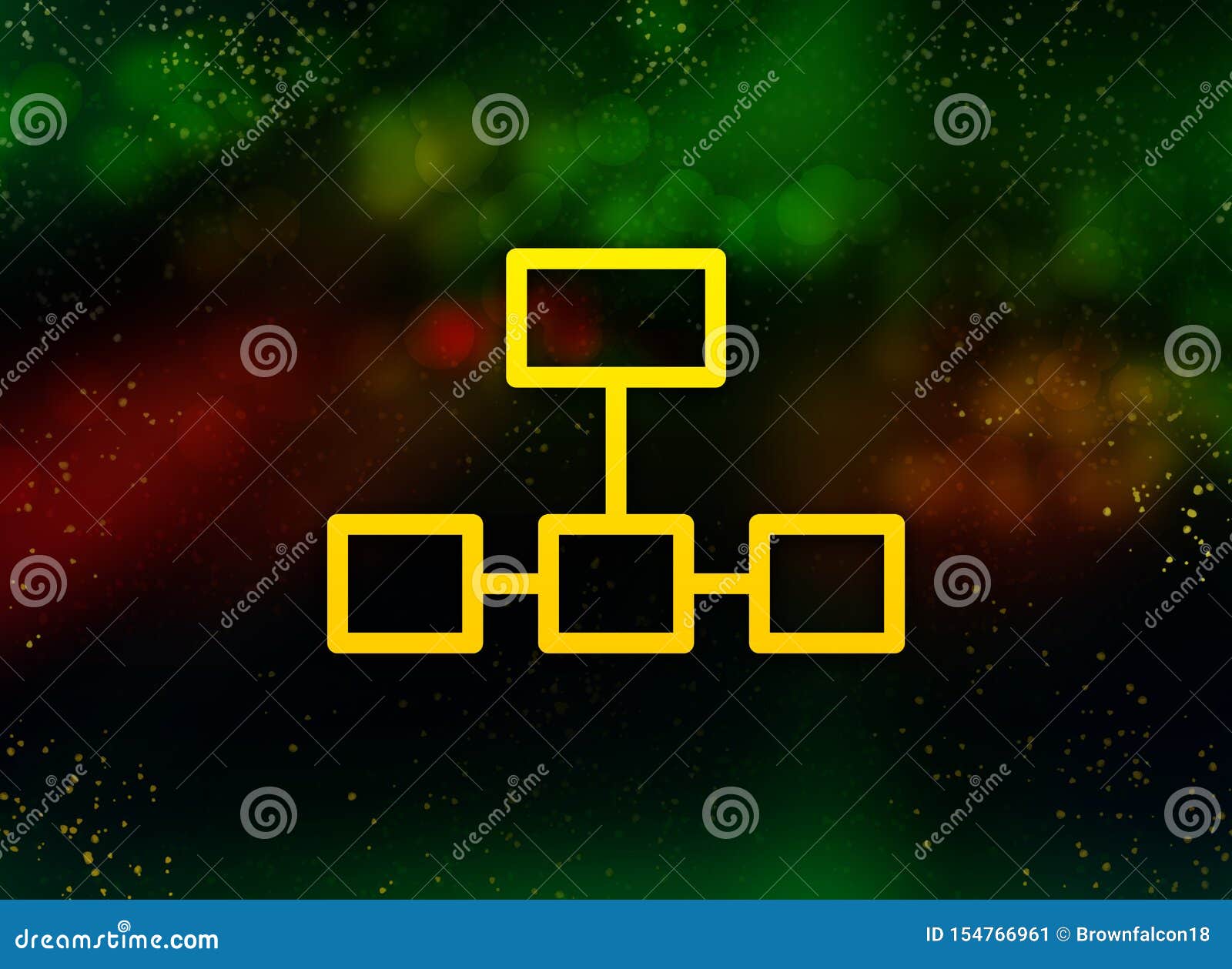 Network Connections Icon Abstract Bokeh Dark Background Stock ...
