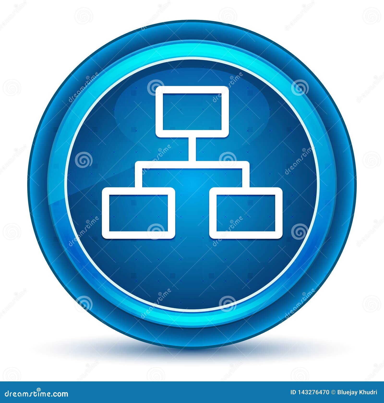 Network Connections Icon Eyeball Blue Round Button Stock Illustration ...