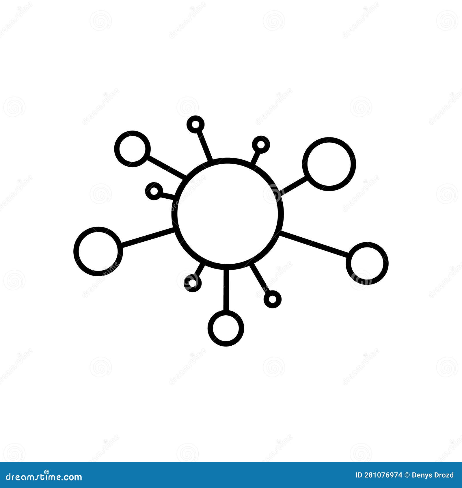 Network Connections Icon Vector. Internet Illustration Sign. Net Symbol ...