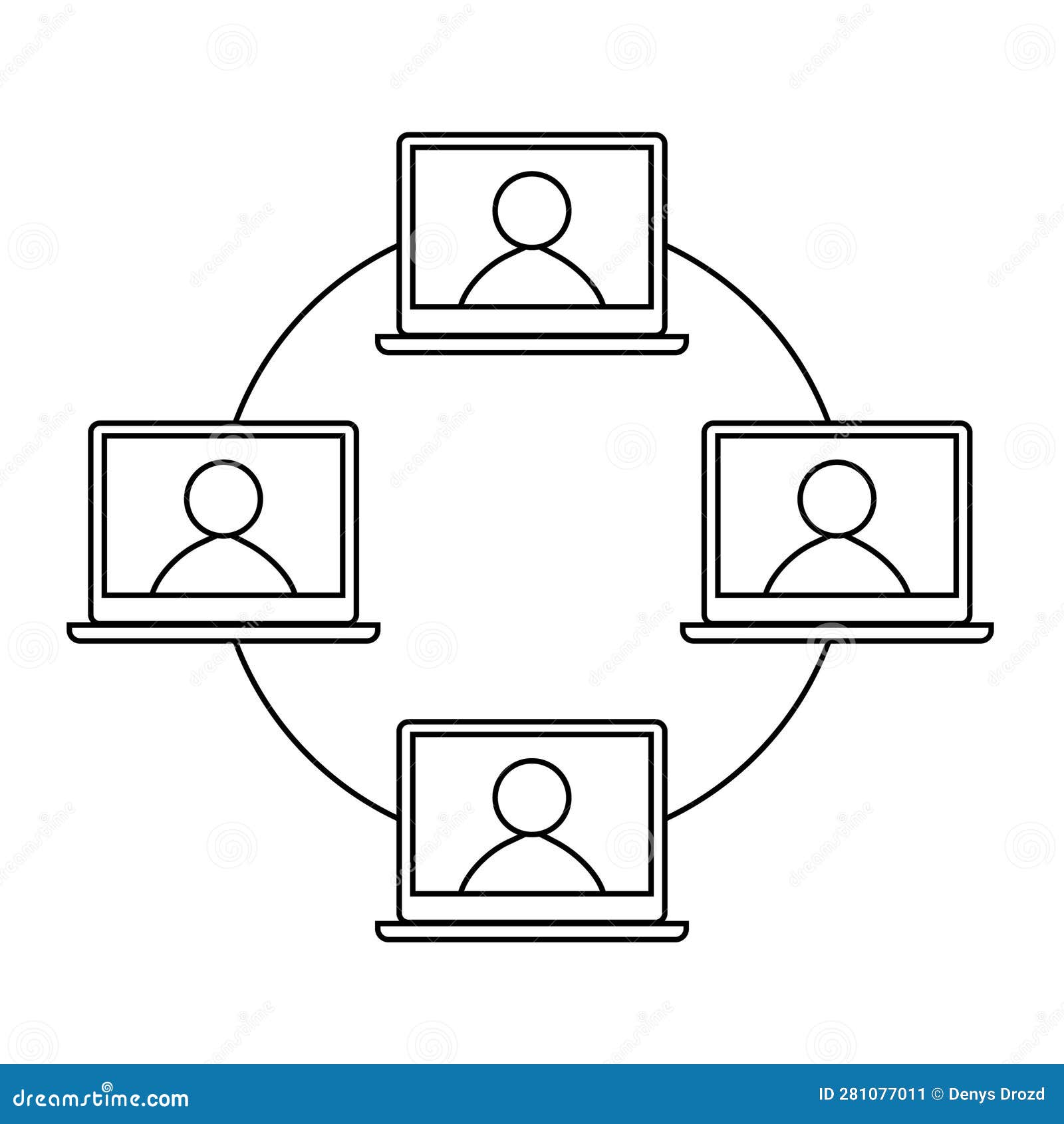 Network Connections Icon Vector. Internet Illustration Sign. Net Symbol ...