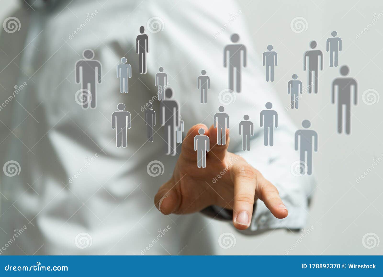 A Network Connections Team Working and Interacting Stock Illustration ...