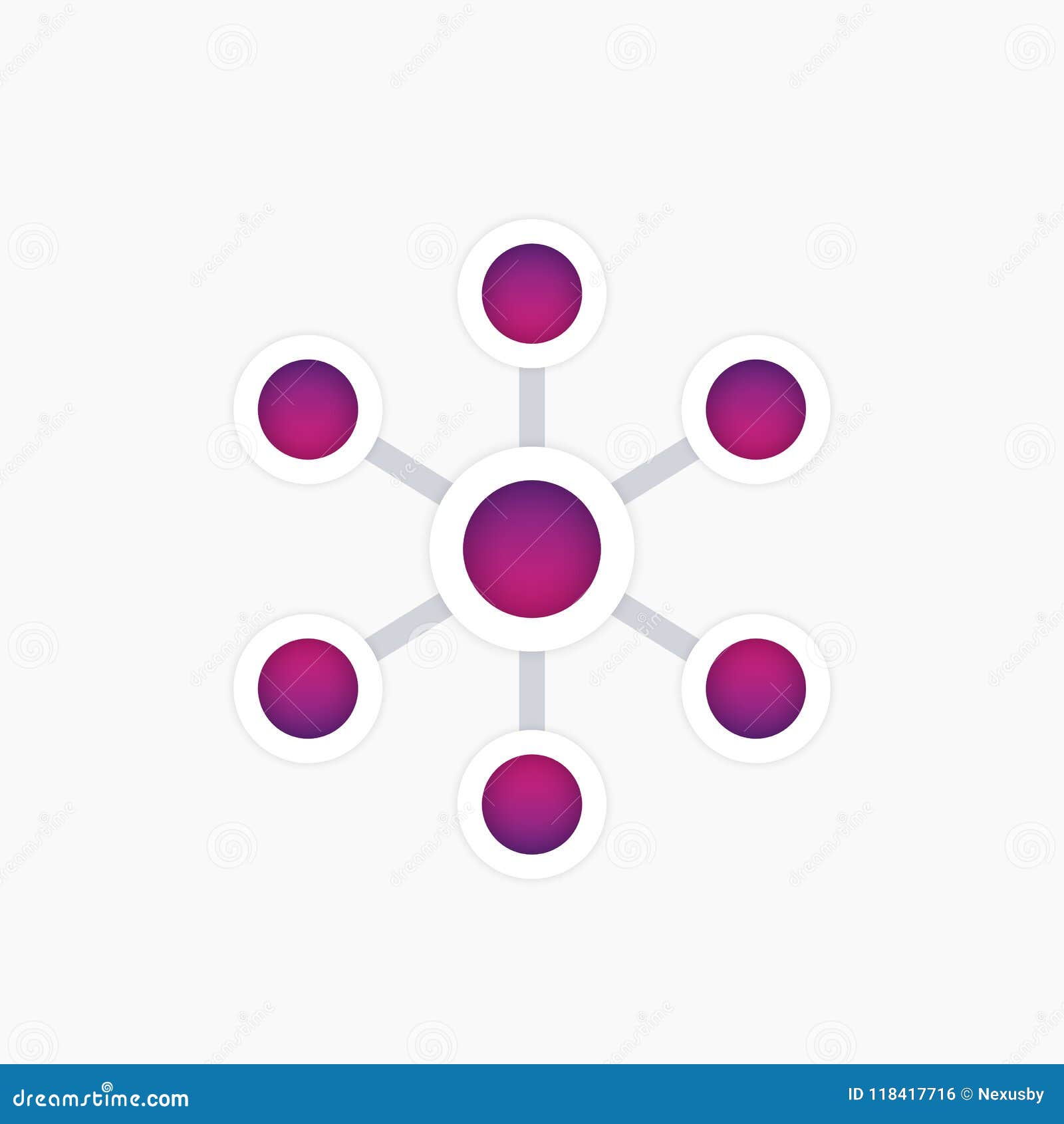 Network, Connections Vector Shape Stock Vector - Illustration of symbol ...