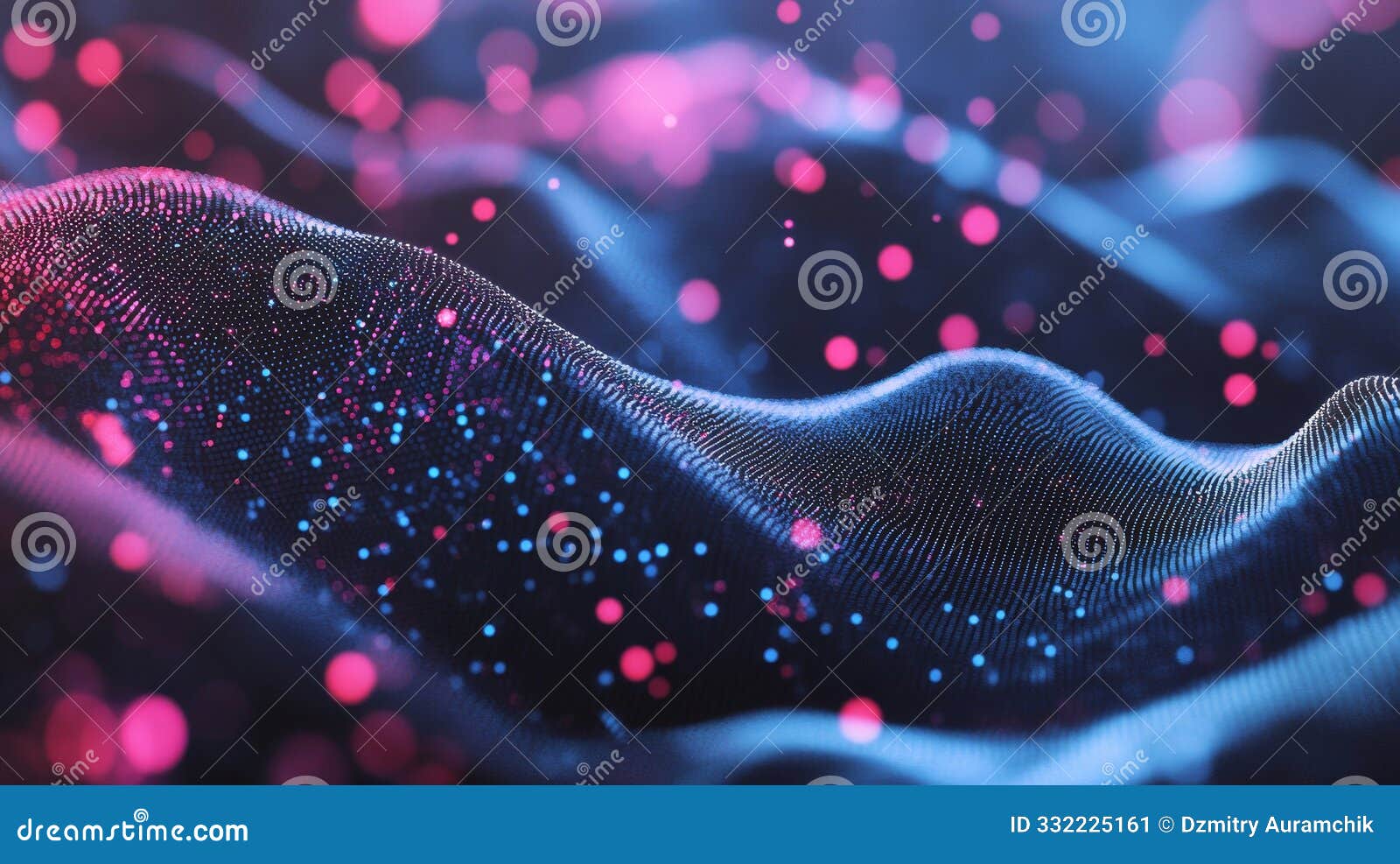 Network Connectivity and Data Flow Represented by Glowing Lines and ...