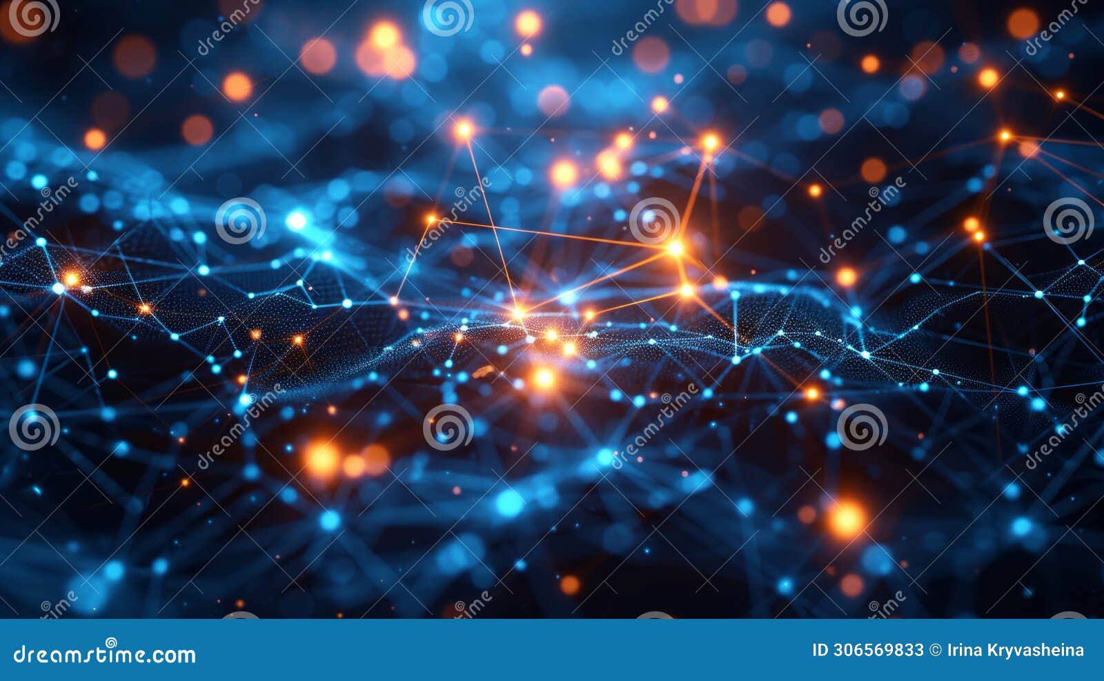 Network Connectivity with Nodes and Bright Connections in Space Stock ...