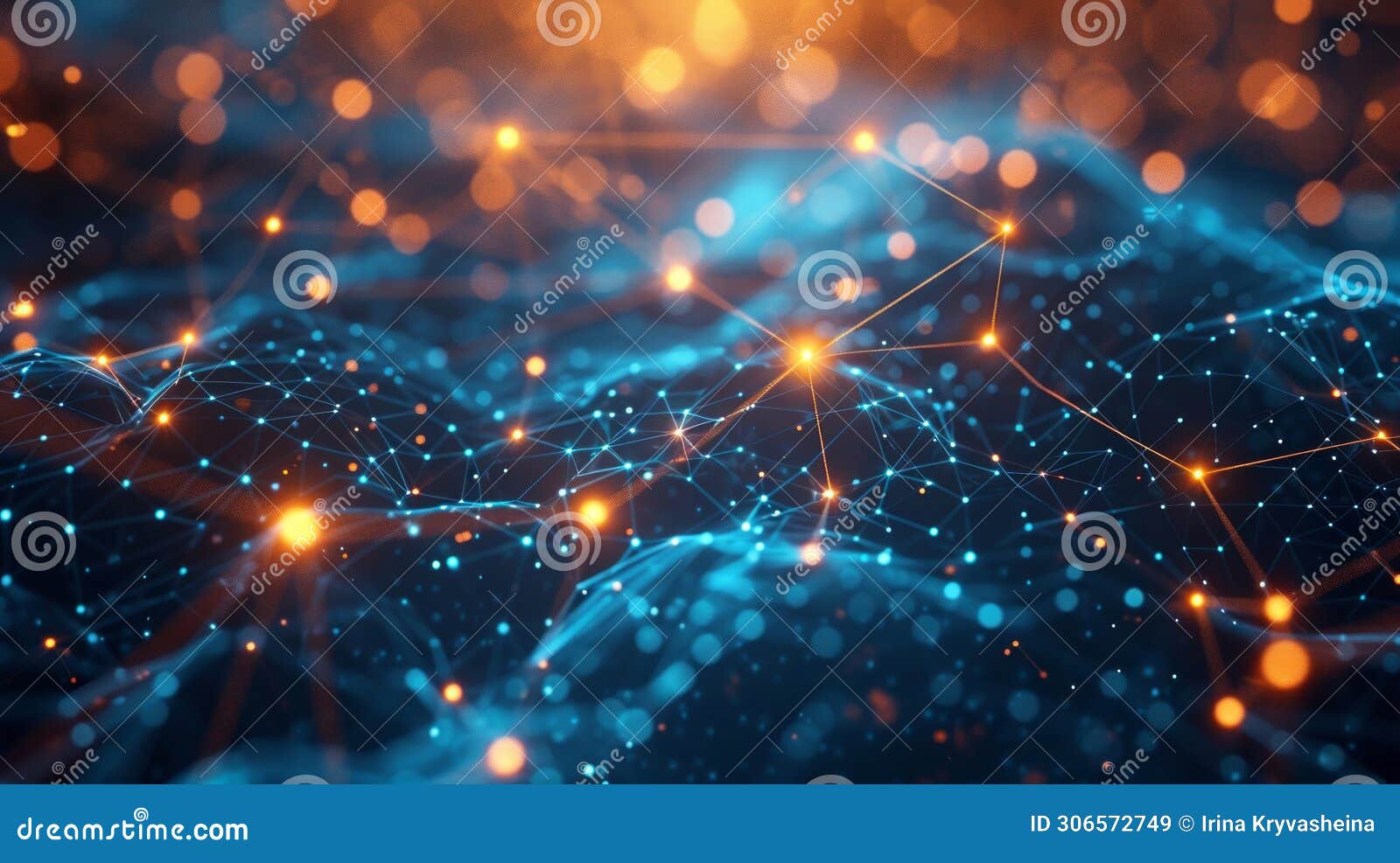 Network Connectivity with Nodes and Bright Connections in Space Stock ...