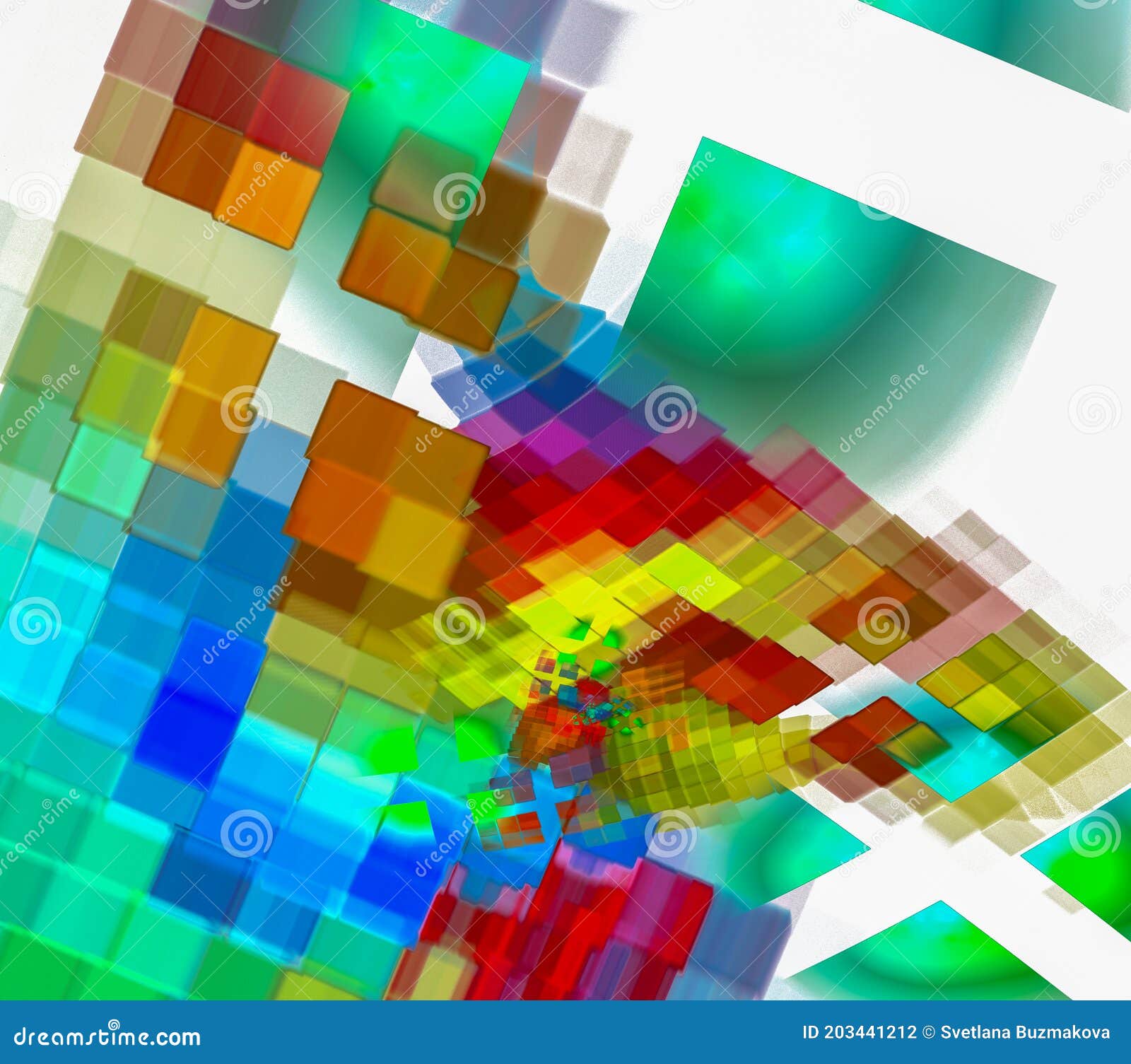 The Network Consists of Many Multi-colored Cells and is Located at an ...