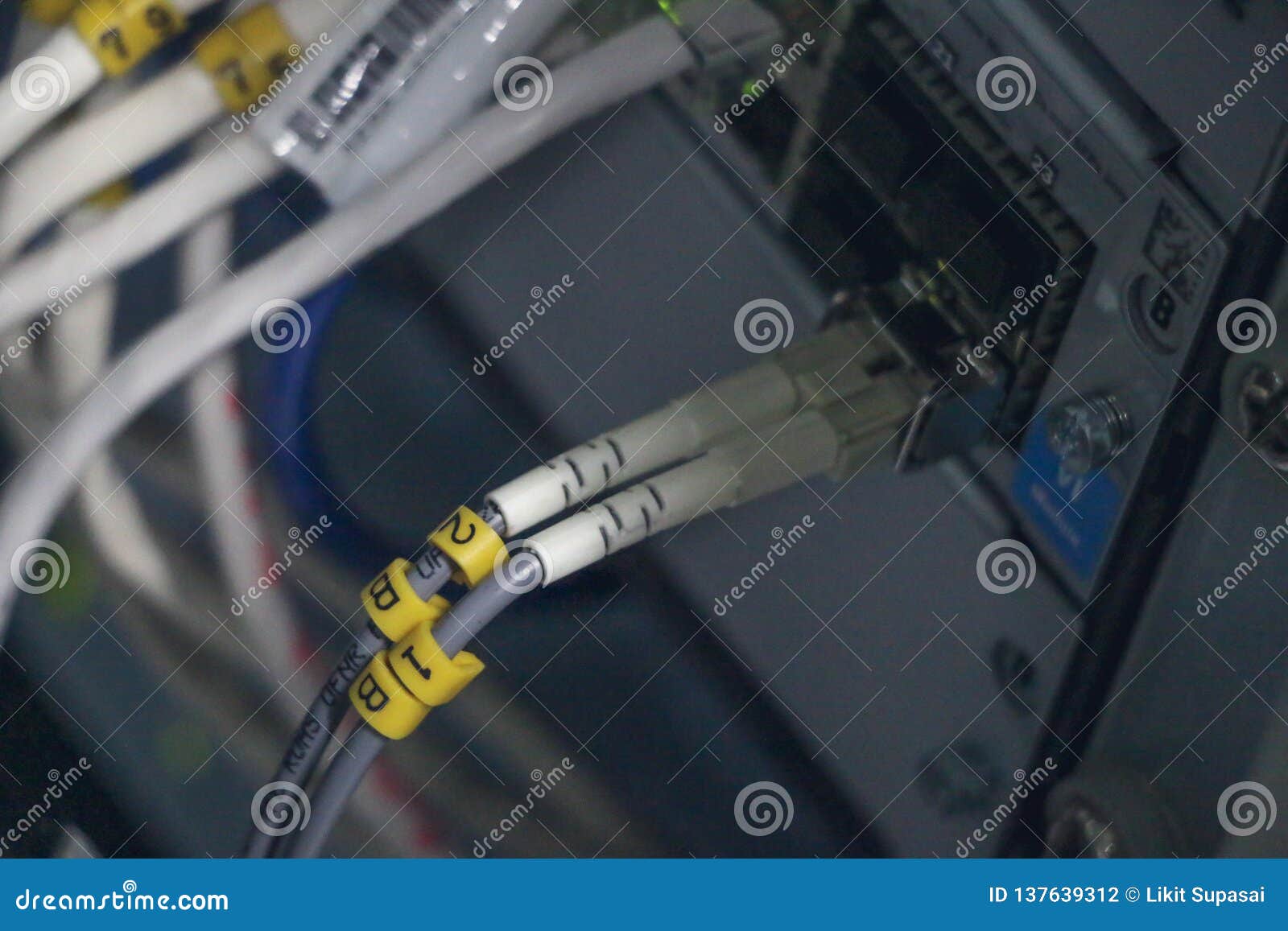 Network in Control Room for Design Stock Photo - Image of rack ...