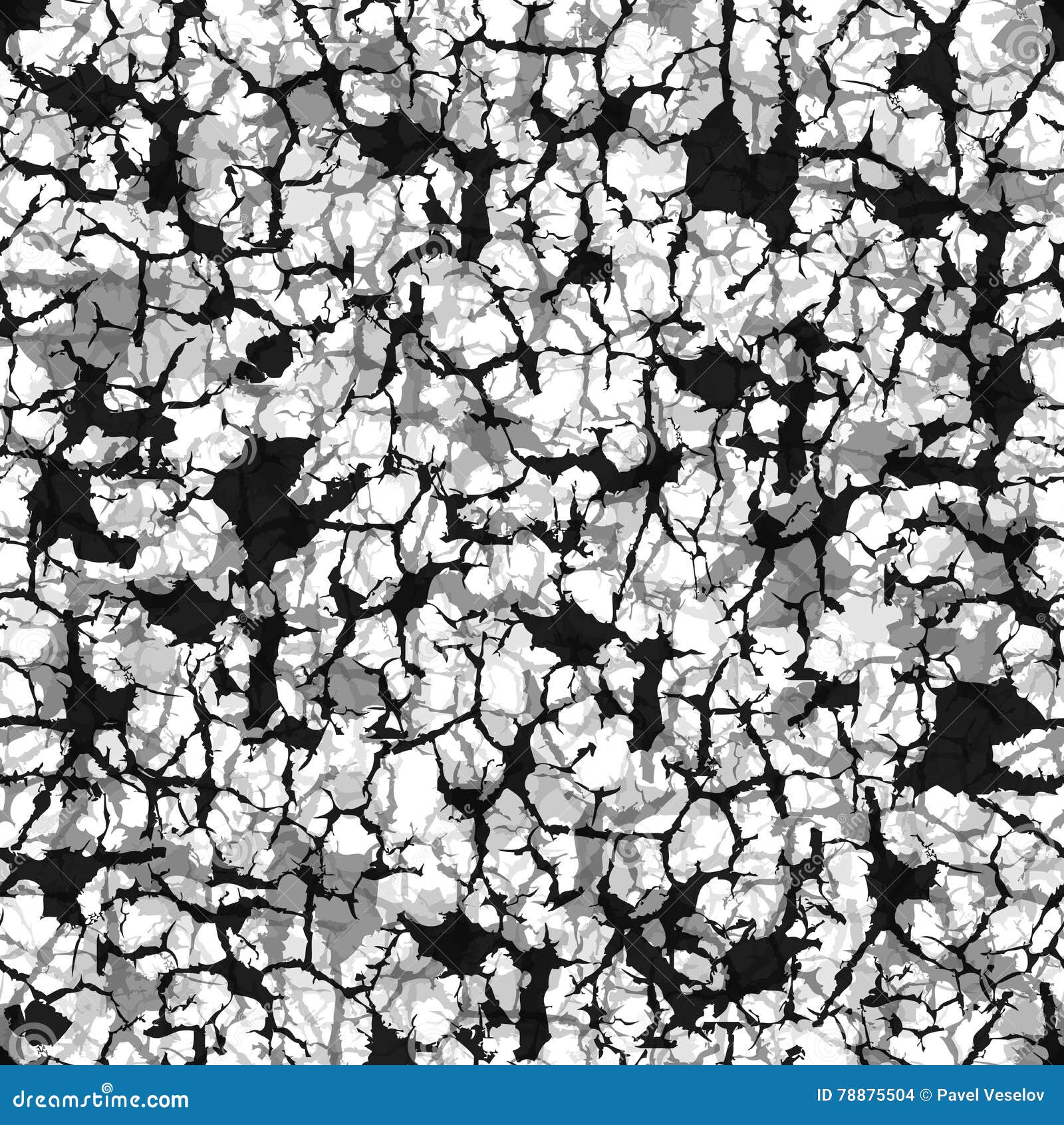 Network of Cracks Seamless Pattern Stock Vector - Illustration of floor ...