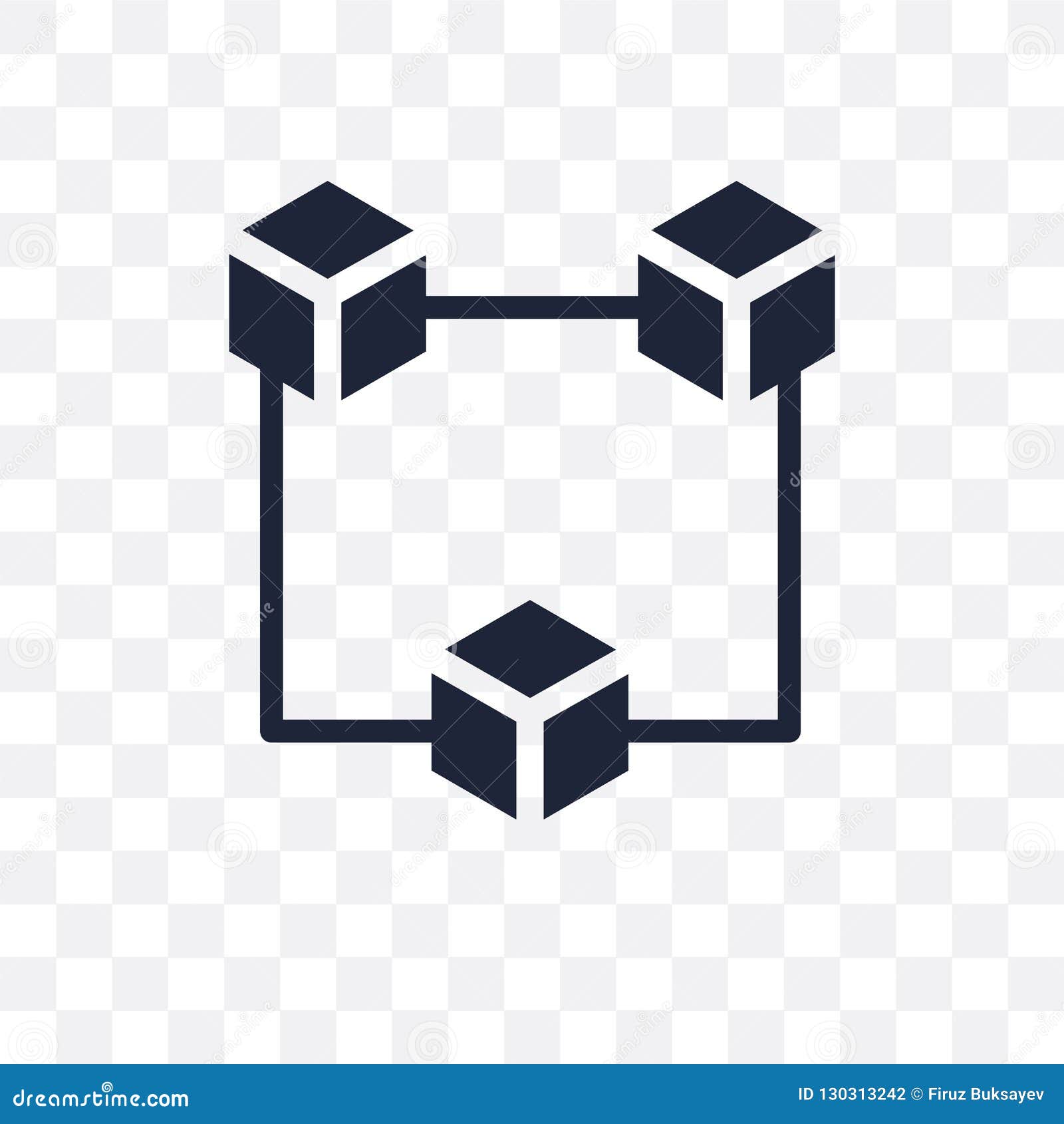 Network Cubes Transparent Icon. Network Cubes Symbol Design from Stock ...