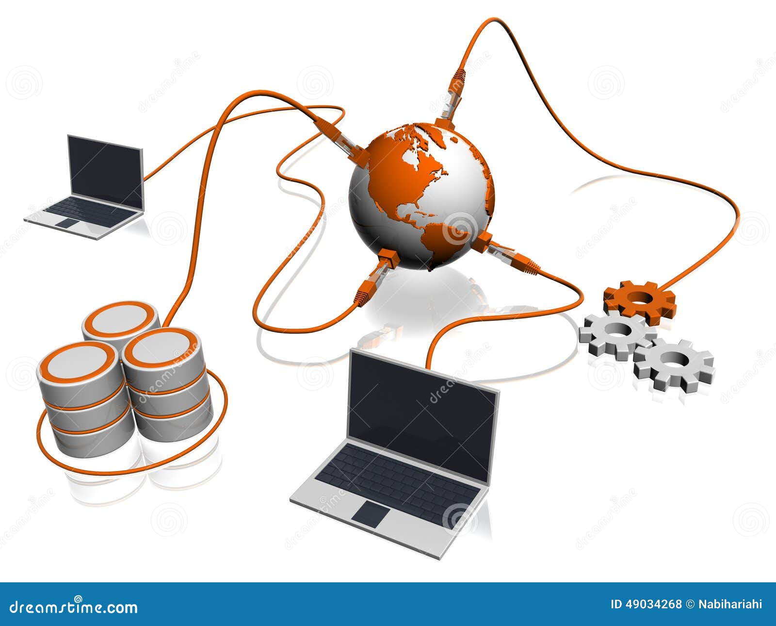 Network stock illustration. Illustration of closeup, connected - 49034268
