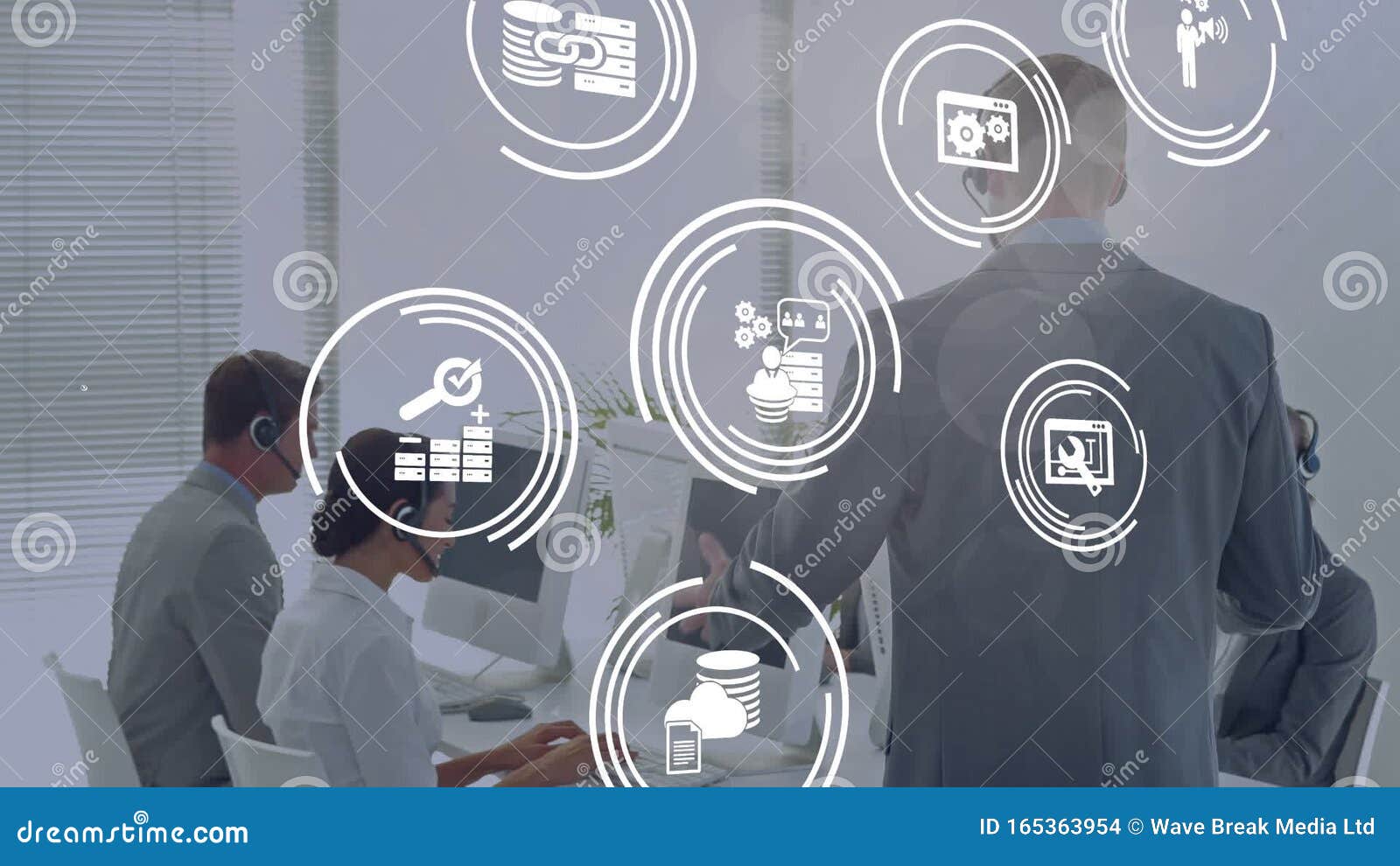 Network of Data and Connections Stock Footage - Video of cloud ...