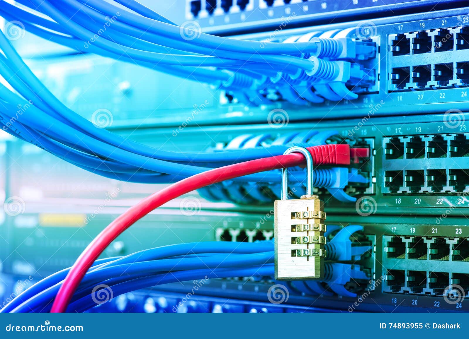 Network and Data Protection Concept with Padlock Stock Image - Image of ...