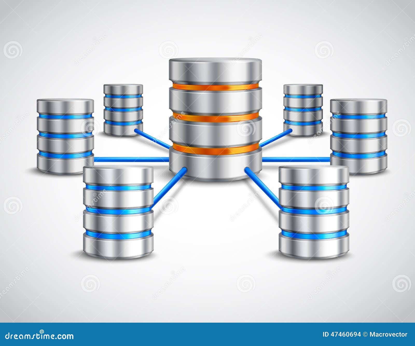 Network Database Concept Stock Vector Illustration Of Backup 47460694