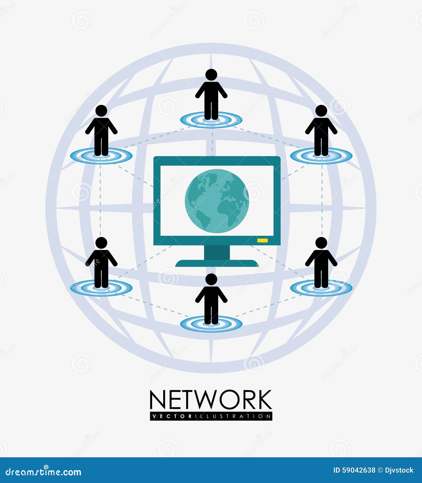 Network design stock vector. Illustration of online, pictogram - 59042638