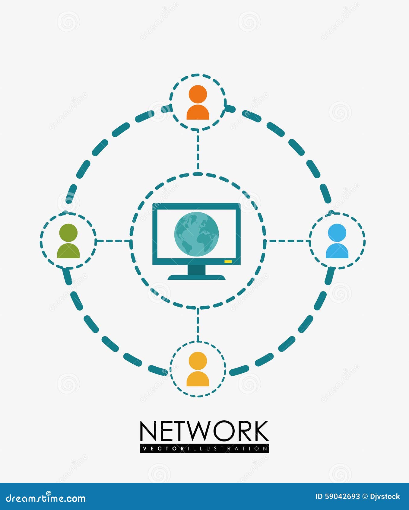 Network design stock vector. Illustration of creative - 59042693