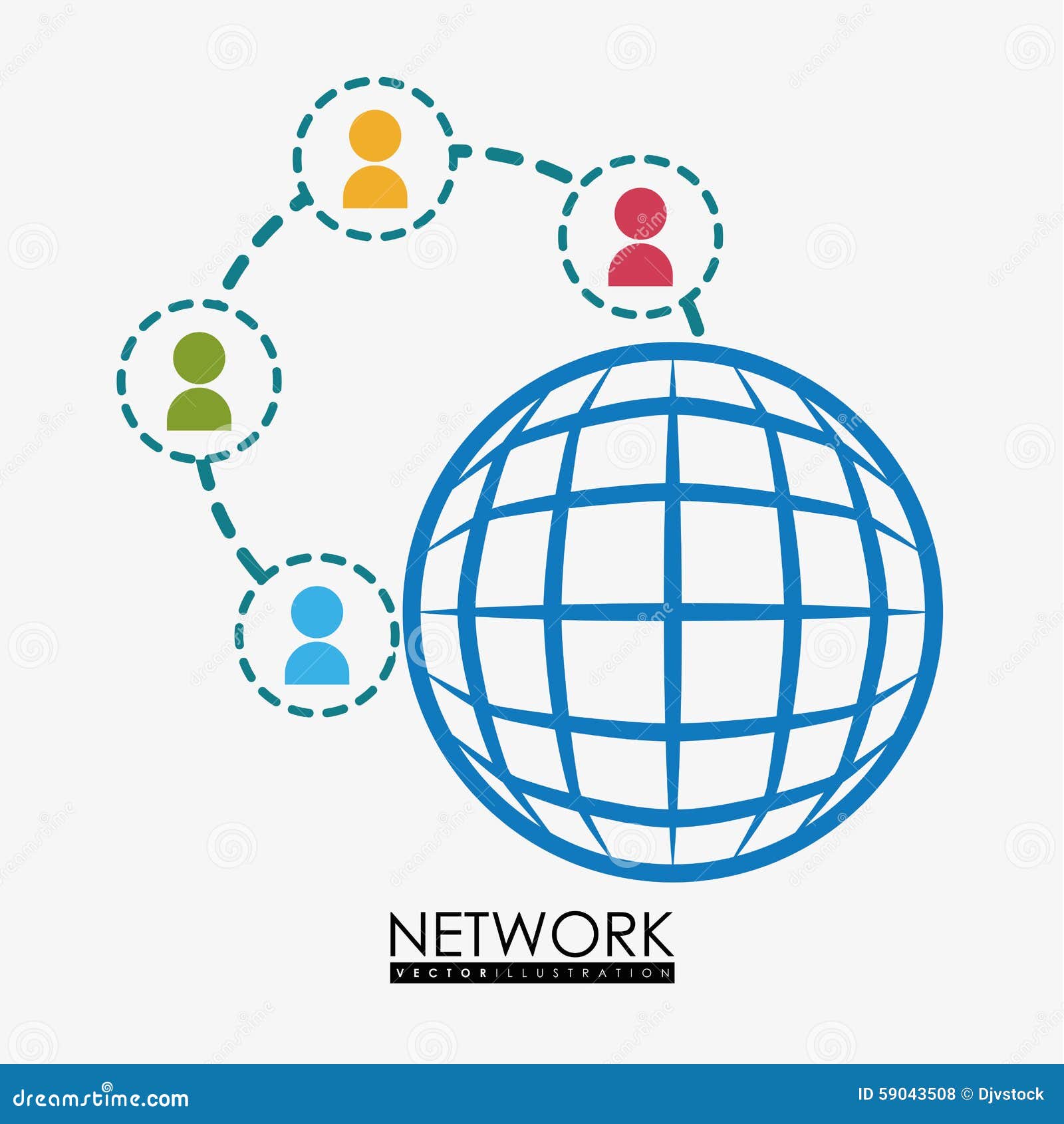 Network design stock vector. Illustration of element - 59043508