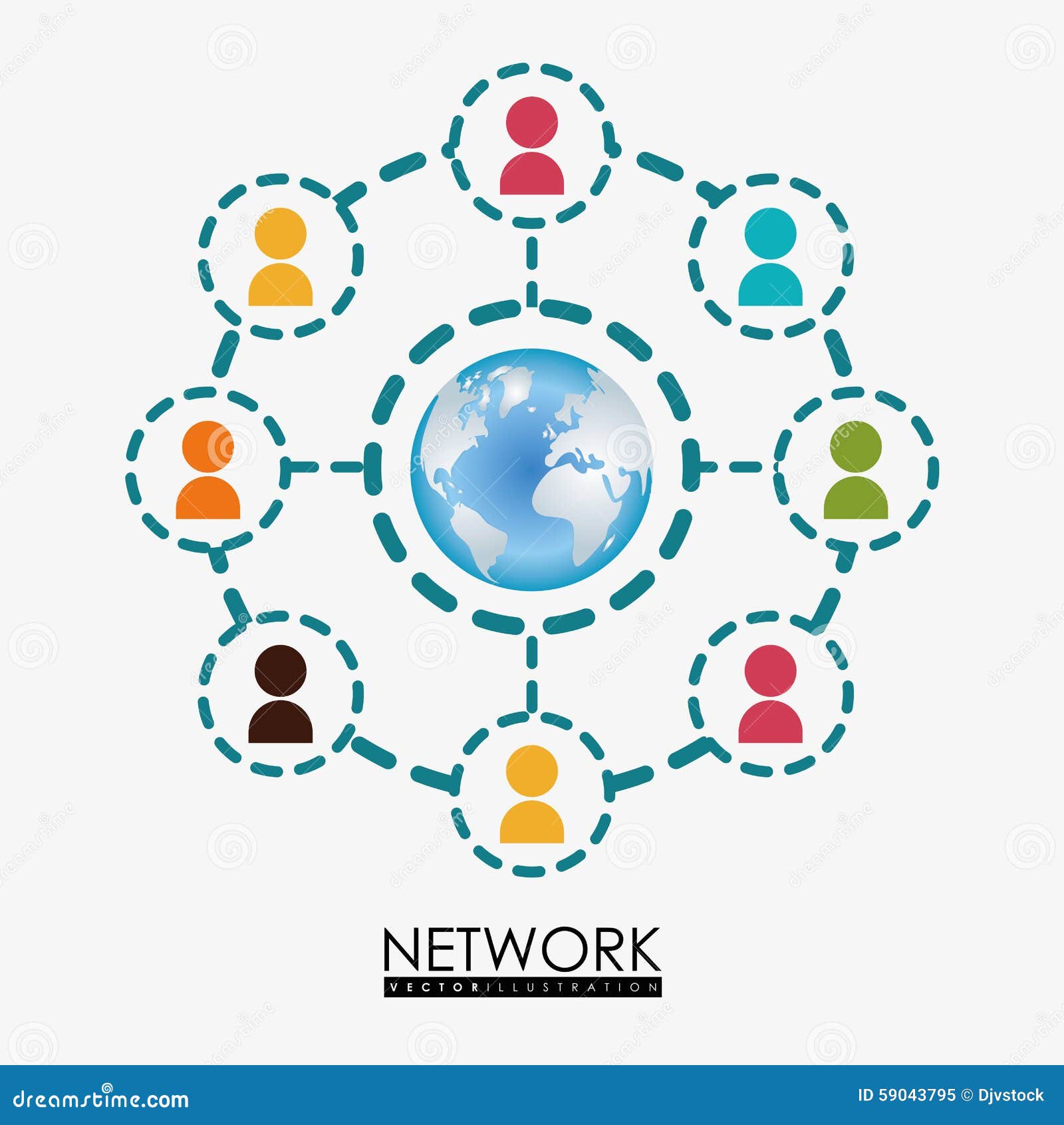 Network design stock vector. Illustration of community - 59043795
